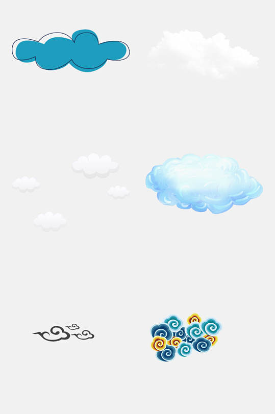 卡通云素材_卡通云模板_卡通云设计图片免费下载-众图网