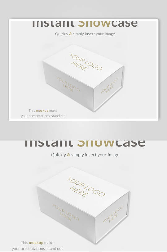 原创简约包装盒子logo样机素材下载-众图网