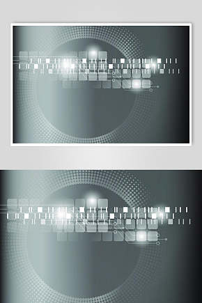 时尚灰色蓝色科技背景素材素材下载-众图网