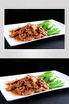 菜心牛柳餐饮摄影图片素材下载-众图网