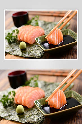 三文鱼美食寿司食物摄影图片素材下载-众图网