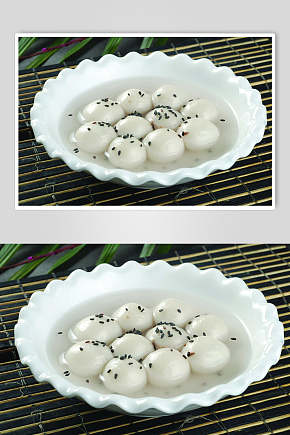 美味黑芝麻元宵汤圆食品图片素材下载-众图网