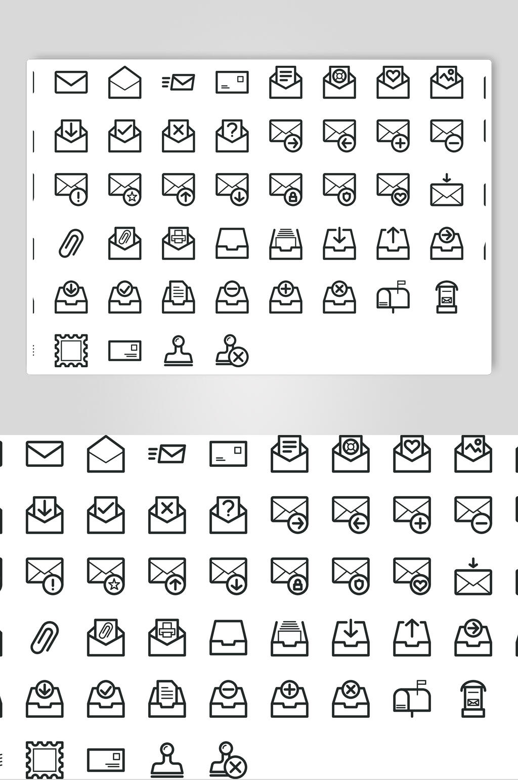 信封icon素材_信封icon模板_信封icon设计图片免费下载-众图网