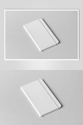 白色笔记本贴图样机素材下载-众图网