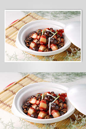 热菜香菇罐焖肉食物高清图片模板下载-编号2617207-众图网