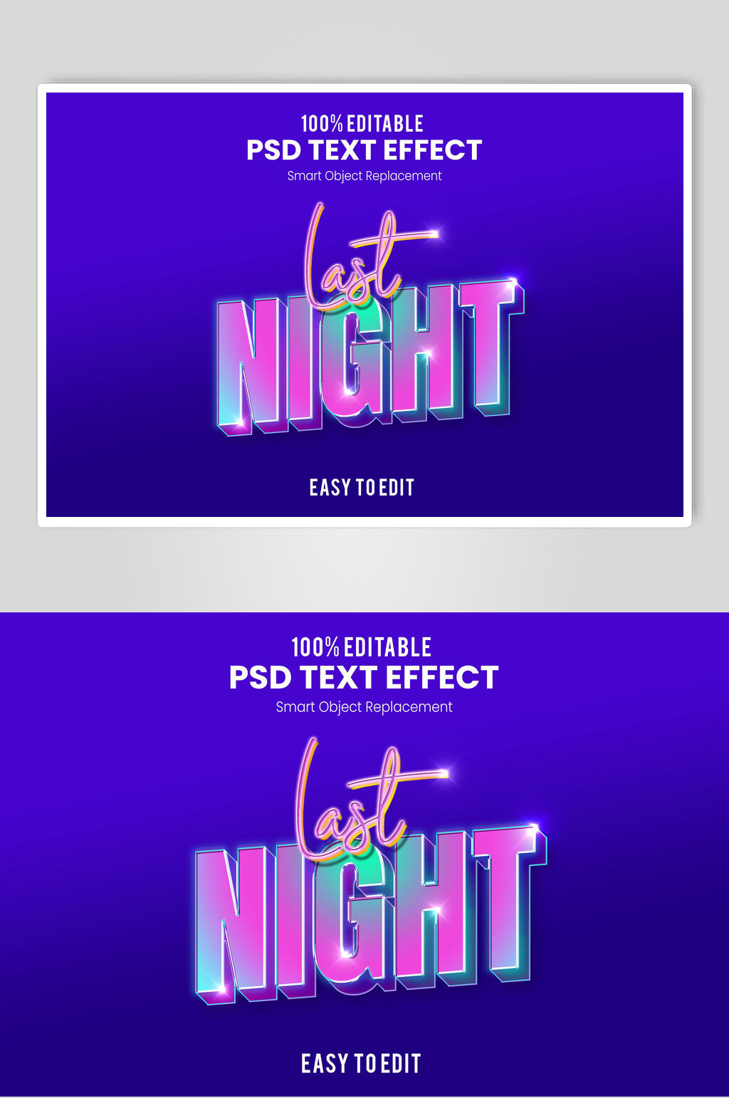 NIGHT字体logo样机模板下载-编号4084693-众图网