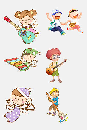 卡通音乐儿童免抠设计素材模板下载-编号3594113-众图网