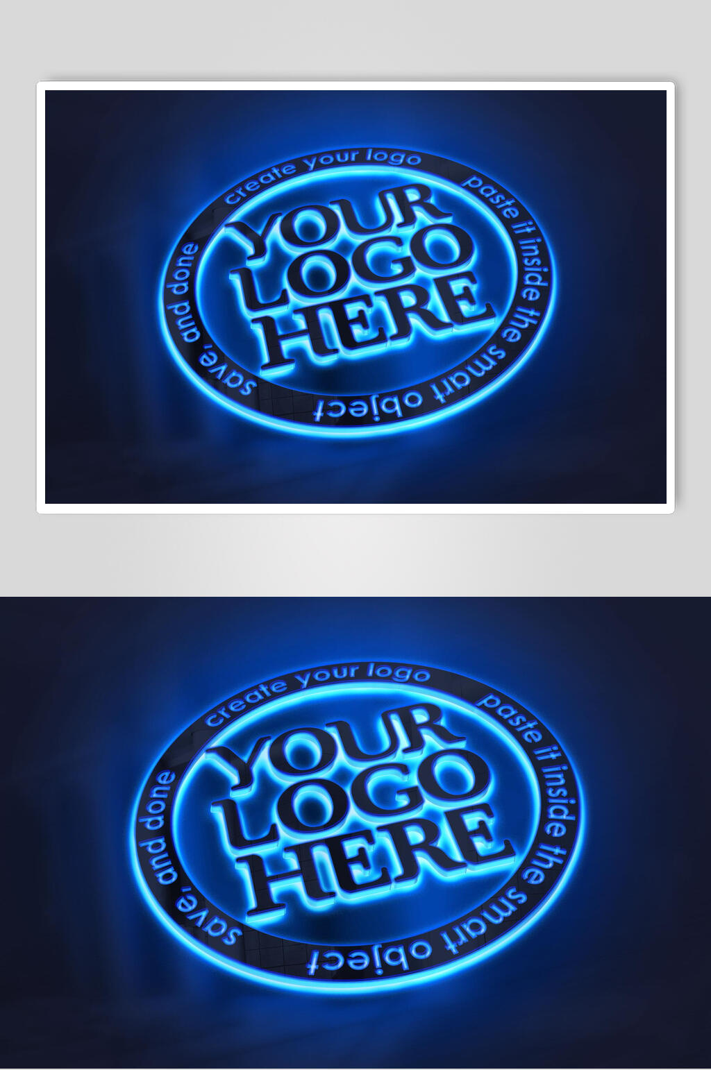 霓虹灯logo样机图片-霓虹灯logo样机设计素材-霓虹灯logo样机模板下载-众图网