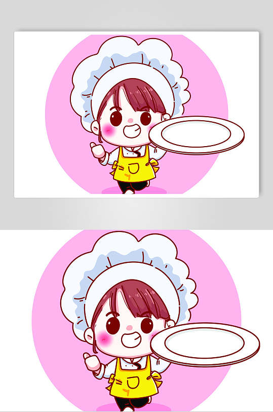 q版厨师卡通图片-千图网