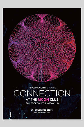 圆形欧美版式设计海报素材下载-众图网