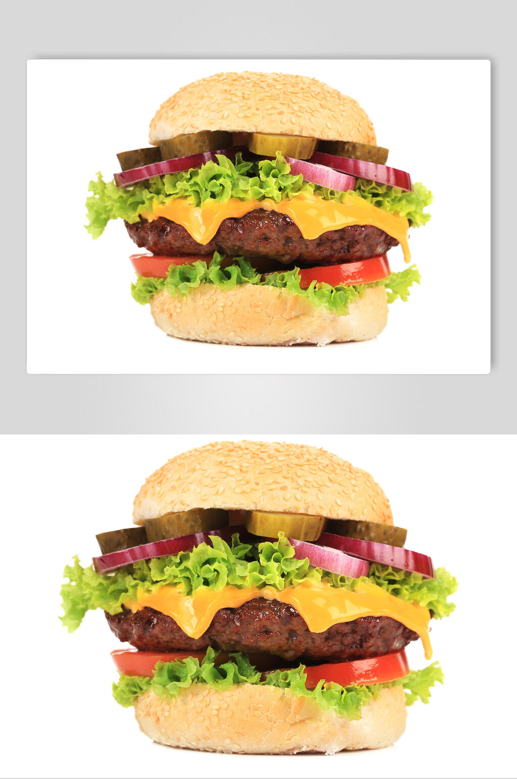牛排白底汉堡食物高清图片模板下载-编号4494000-众图网