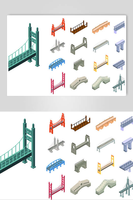 桥石桥拱桥桥梁PNG免抠素材模板下载-编号1384920-众图网