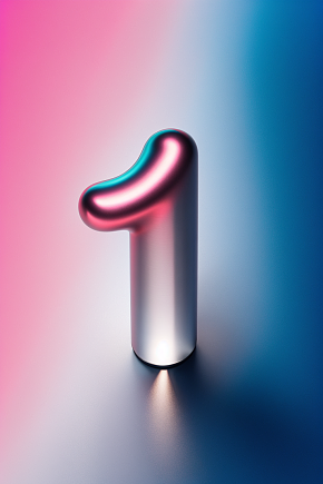 AI数字艺术彩色金属数字字体1图片模板下载-编号5483150-众图网