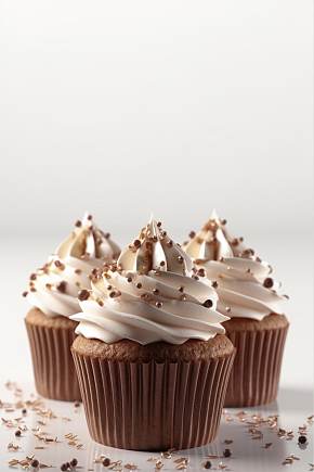 AI数字艺术清新杯子蛋糕甜品摄影图片模板下载-编号4930606-众图网