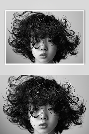 AI数字艺术时尚发型图片素材下载-众图网