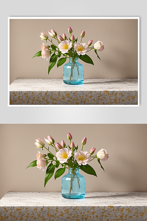 AI数字艺术花瓶装饰展示样机背景图图片模板下载-编号5336899-众图网