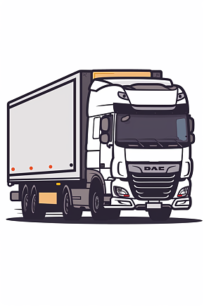 AI数字艺术矢量货车卡车交通运输工具插画图标元素素材下载-众图网