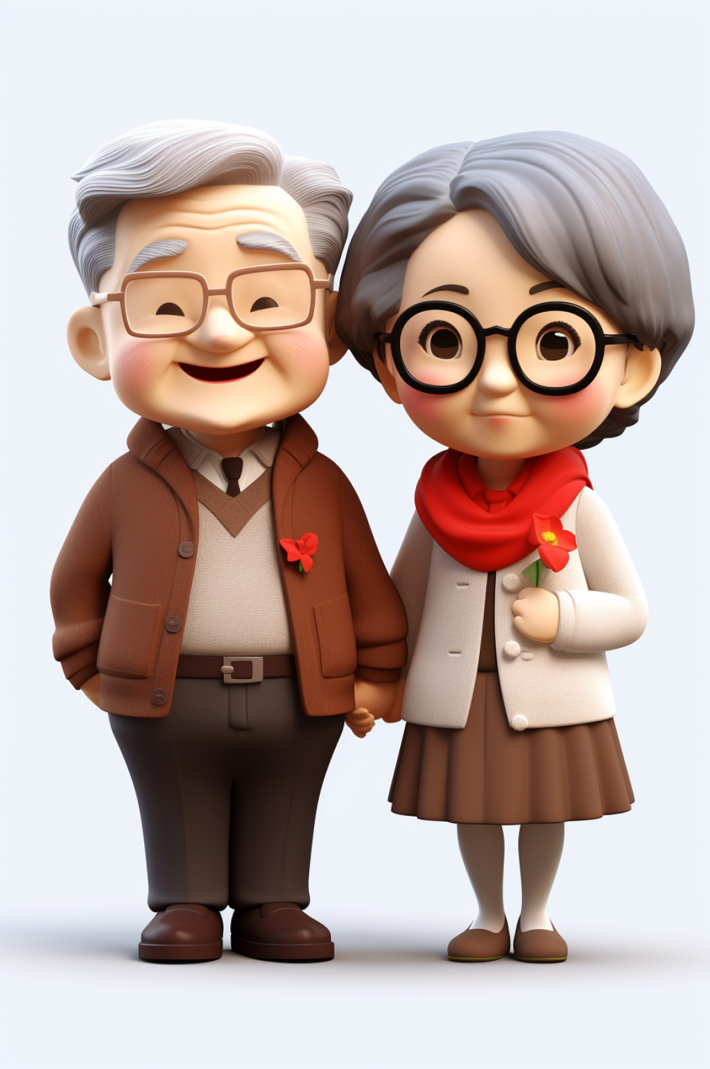 AI数字艺术重阳节敬老老年人场景模型素材下载-众图网