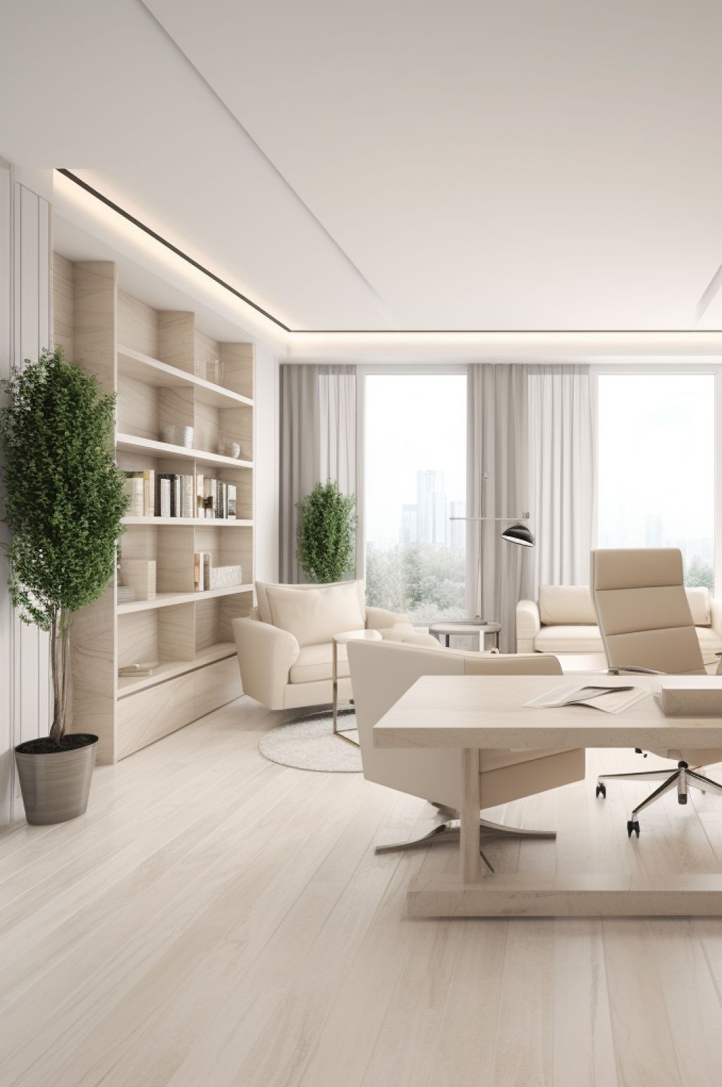 AI数字艺术现代办公室室内设计摄影图片素材下载-众图网