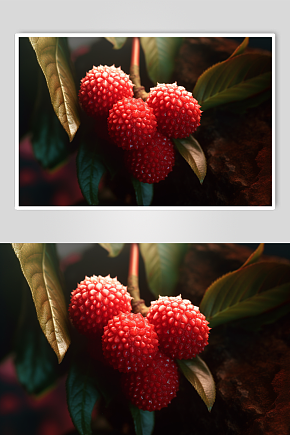 AI数字艺术简约荔枝水果摄影图片素材下载-众图网