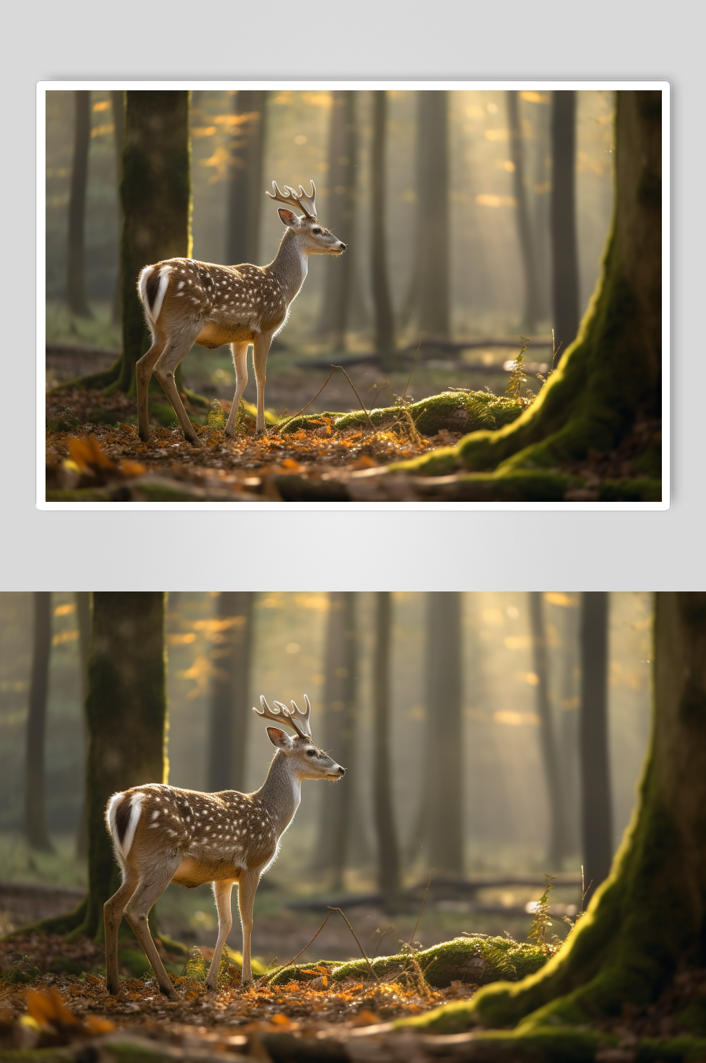 AI数字梅花鹿国家一级保护动物摄影图模板下载-编号5008978-众图网