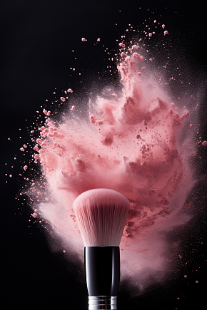 AI数字艺术化妆刷美妆用品图片素材下载-众图网