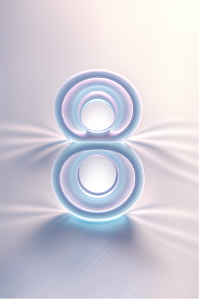 AI数字艺术磨砂玻璃材质数字8图片模板下载-编号5299368-众图网