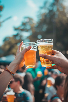 数字艺术啤酒节喝啤酒派对人物摄影图素材下载-众图网