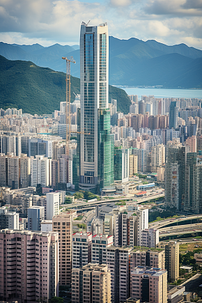 AI数字艺术城市风光深圳图片素材下载-众图网