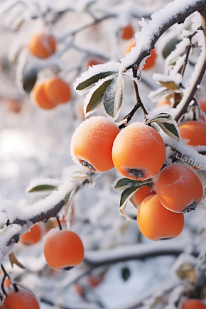 AI数字艺术二十四节气霜降摄影图模板下载-编号5079473-众图网