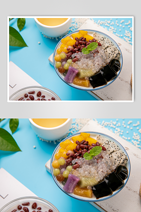 水果芋圆西米露糖水甜品美食摄影图片模板下载-编号4932353-众图网