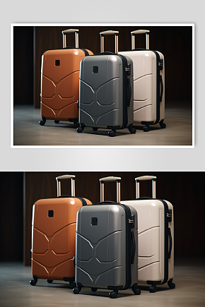 AI数字艺术行李箱旅游旅客产品摄影图素材下载-众图网