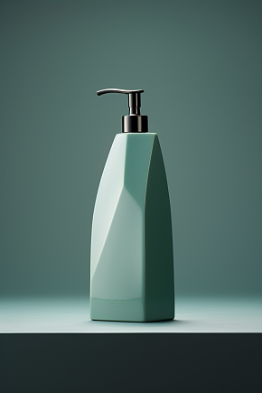 AI数字艺术洗发水沐浴露瓶型样机效果图模板下载-编号5537634-众图网