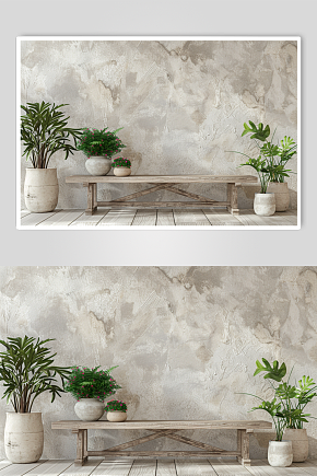 AI数字艺术植物桌面摆台背景图场景素材下载-众图网