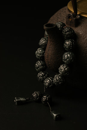 中国风雷击枣木手链珠宝摄影图片素材下载-众图网