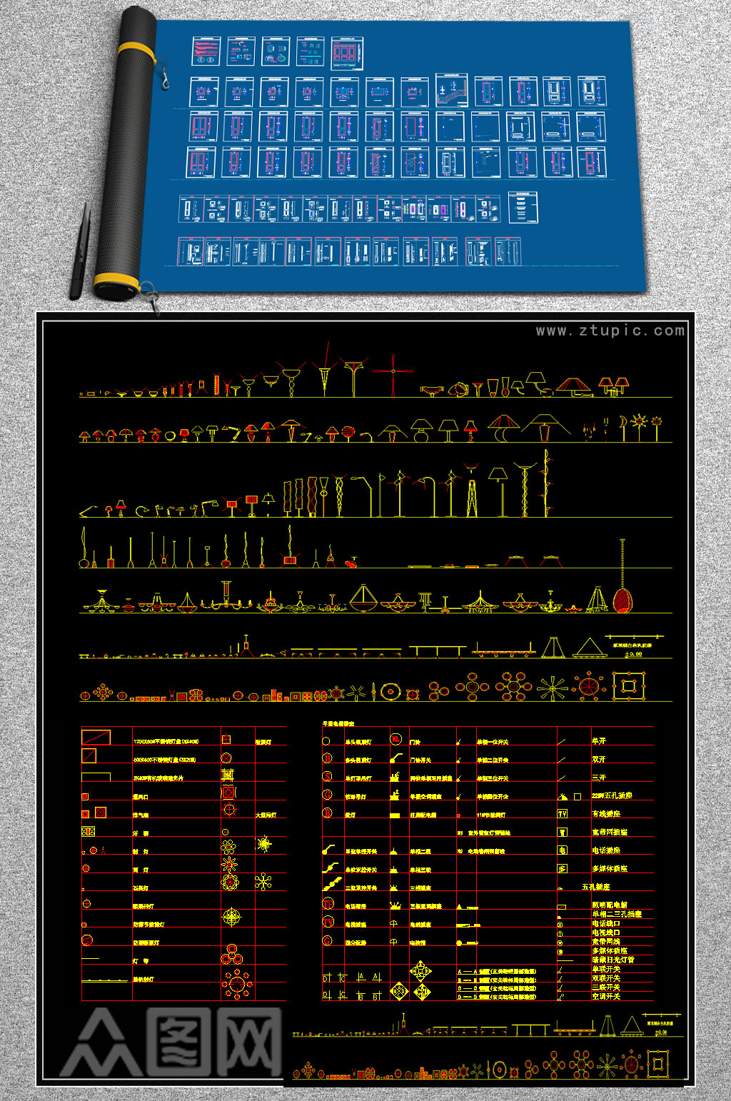 CAD图标素材_CAD图标模板_CAD图标设计图片免费下载-众图网