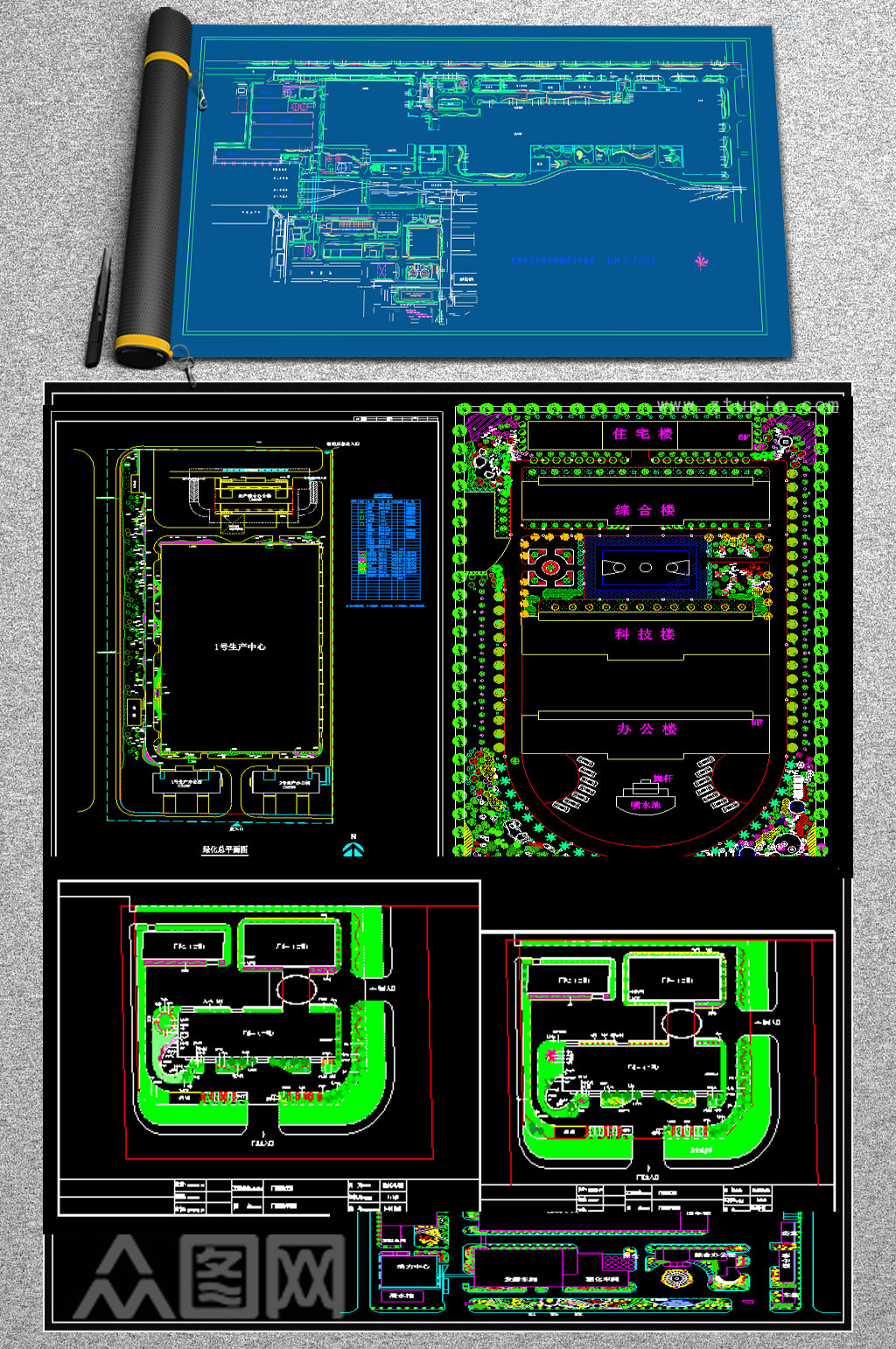 cad公园设计图片-cad公园设计素材下载-众图网