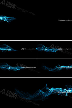 大气蓝色光束动画视频素材下载-众图网