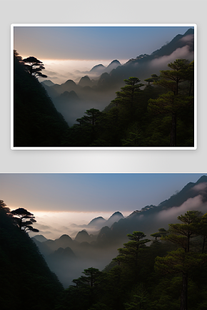 迎客松的诗意瞬间素材下载-众图网