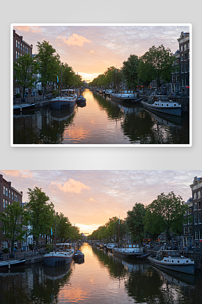 阿姆斯特丹风景画图片素材下载-众图网