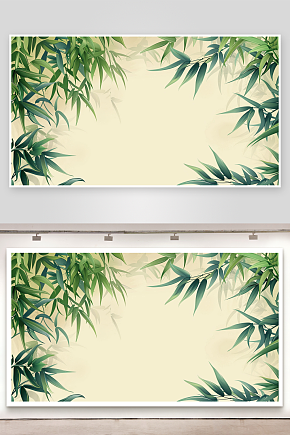 PPT背景图片竹林中国风素材下载-众图网