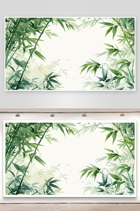 PPT背景图片竹林中国风素材下载-众图网