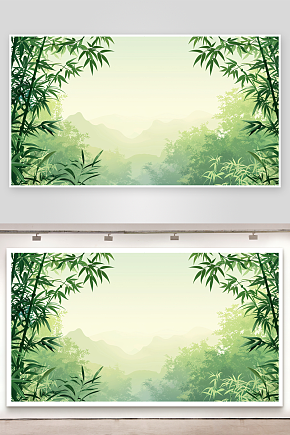 PPT背景图片竹林中国风素材下载-众图网