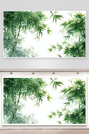 PPT背景图片竹林中国风素材下载-众图网