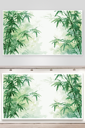 PPT背景图片竹林中国风素材下载-众图网