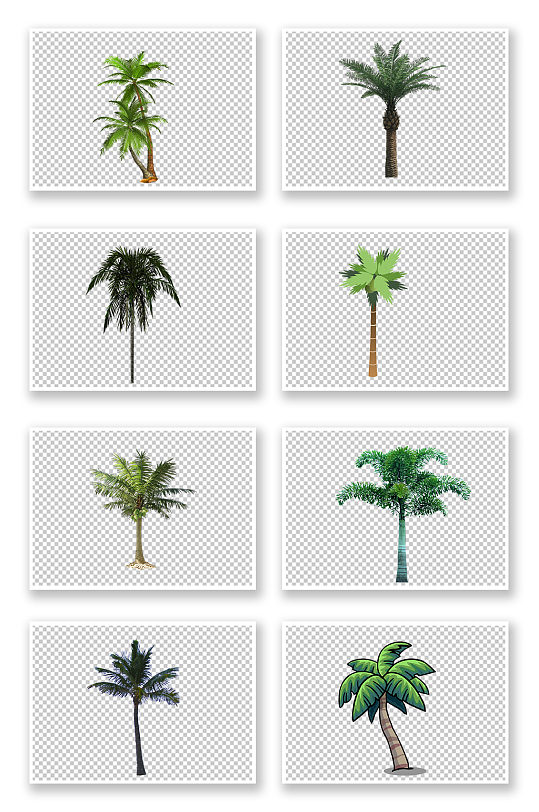 夏季沙滩海浪椰子树饮料啤酒卡通免扣元素模板下载-编号2249775-众图网