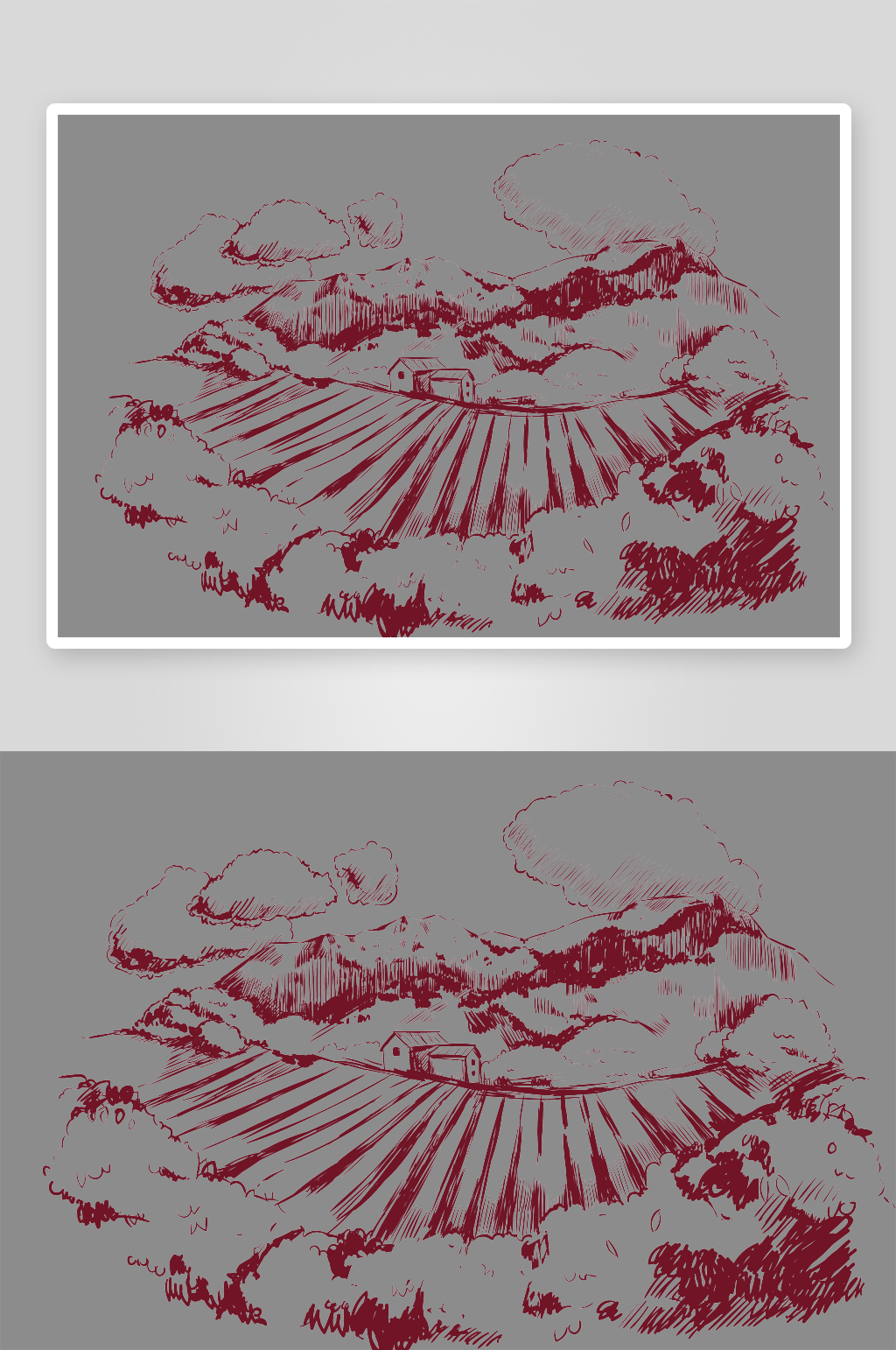 卡通线条风格素描画素材下载-众图网