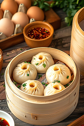 美味肉包包子蒸包传统美食小笼包灌汤素材下载-众图网