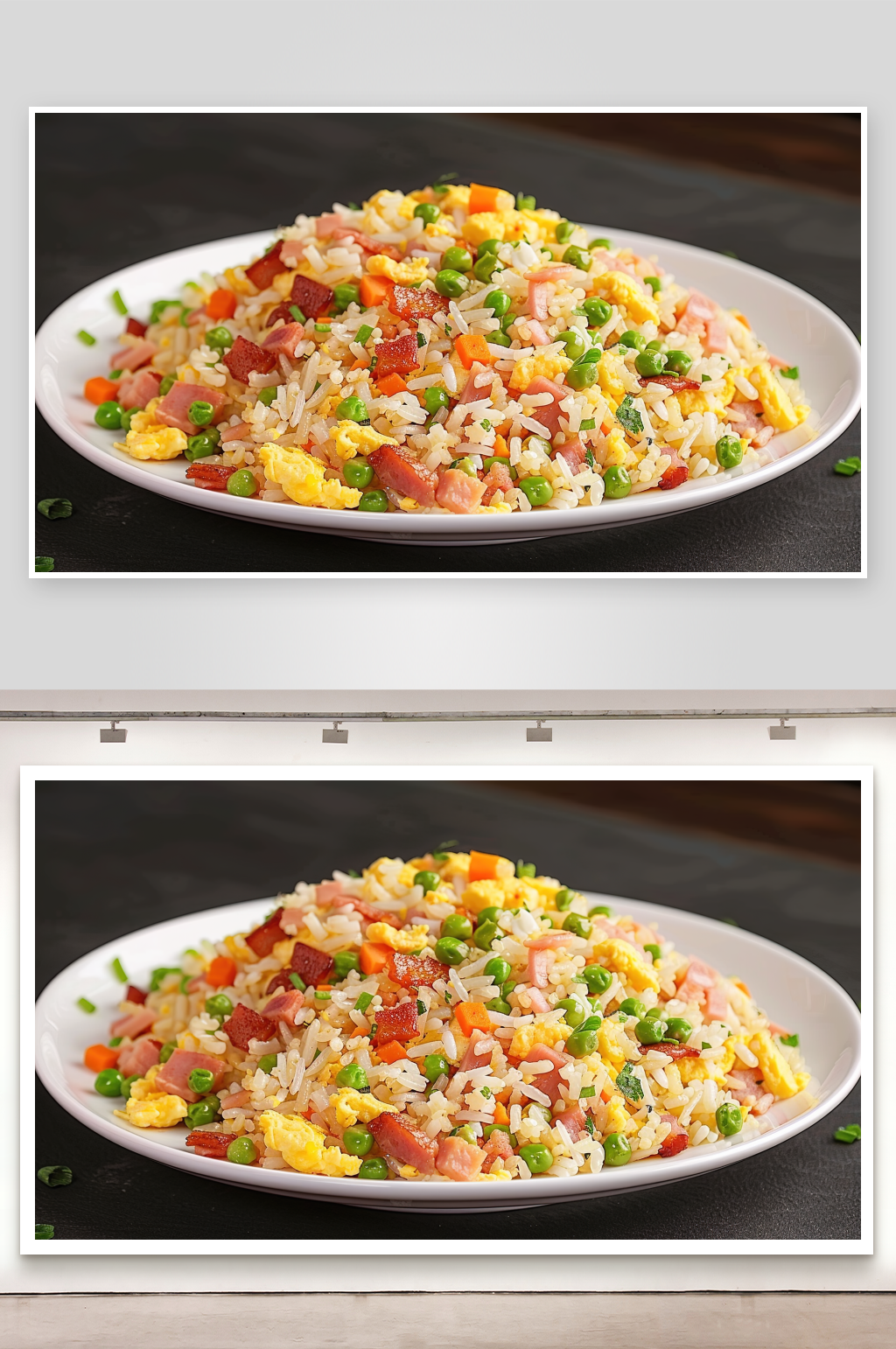 香肠美食炒饭火腿米饭美味蔬菜米粒素材下载-众图网