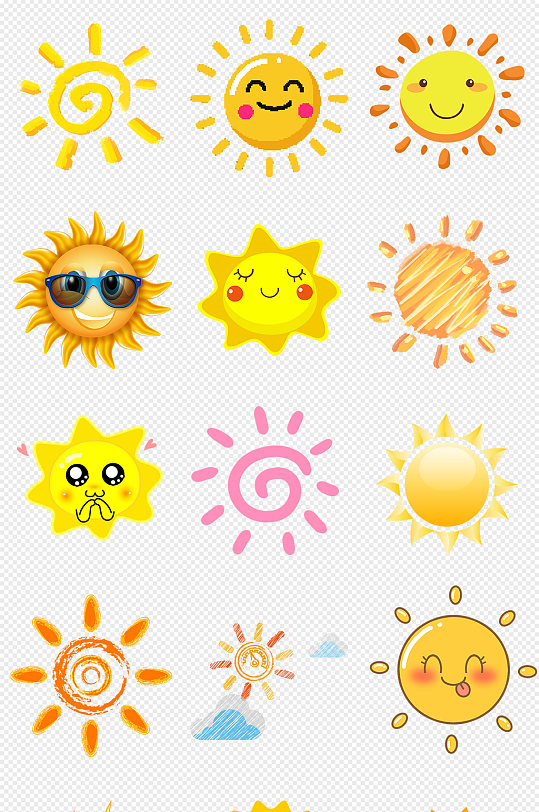 卡通太阳图片-卡通太阳素材下载-众图网
